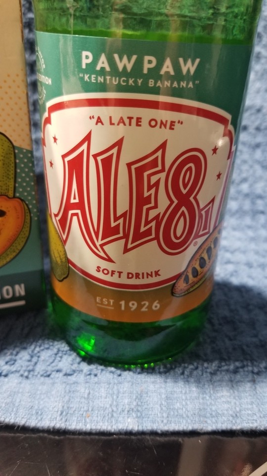 Ale-8 Pawpaw One Limited Edition Paw paw Soda 12 Ounces Unopened, ONE ...