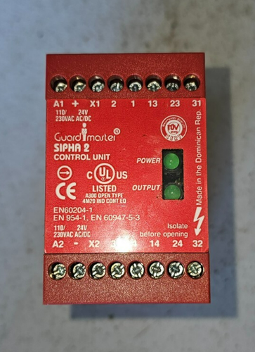 Allen Bradley GuardMaster 440N-S32021 SIPHA 2 Control Unit Safety Relay ...