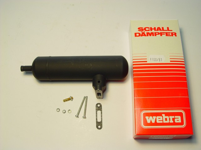 WEBRA Engine Speed 35/36 Heli Compact Muffler Silencer two chamber ...