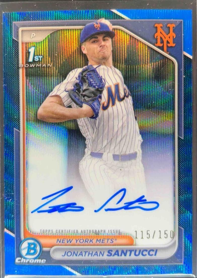 2024 Bowman Draft - Chrome Prospect Autographs Jonathan Santucci #CPA ...