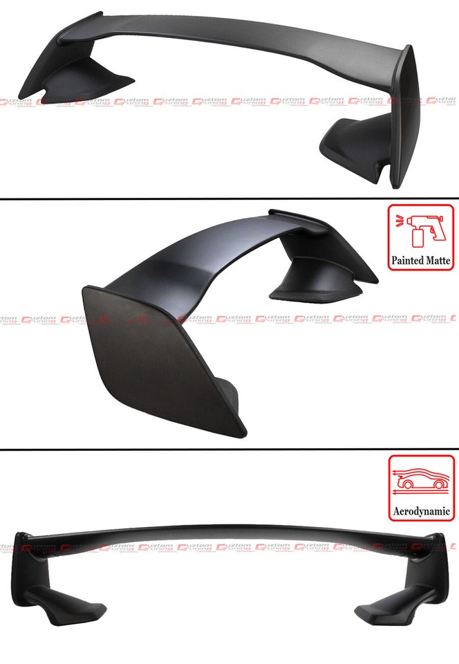 For 2022-2025 SUBARU WRX VB STI STYLE MATTE BLACK REAR TRUNK SPOILER ...