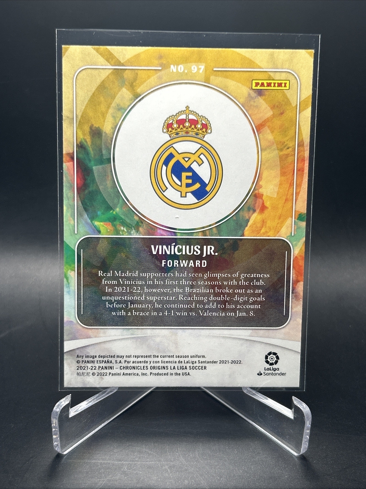 2021-22 Chronicles Origins La Liga Vinicius Jr #97 Real Madrid | eBay