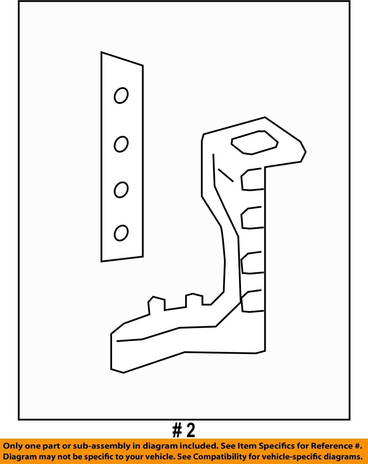 Genuine OEM Radiator Support Side Panel Bracket for Toyota 539050C020 ...