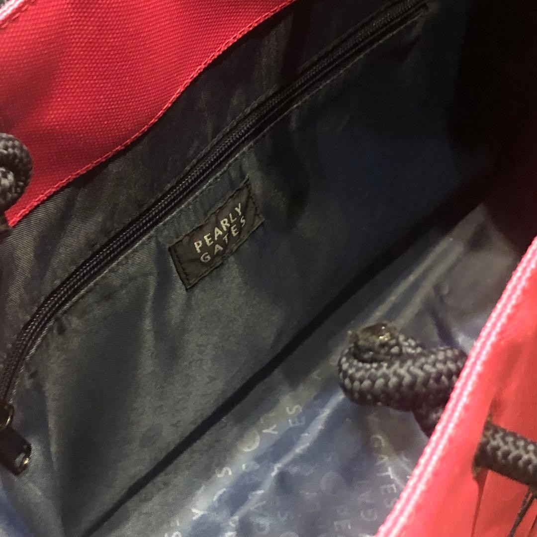 PEARLY GATES Pink Big Tote Bag Leather Women's Fashio… - Gem