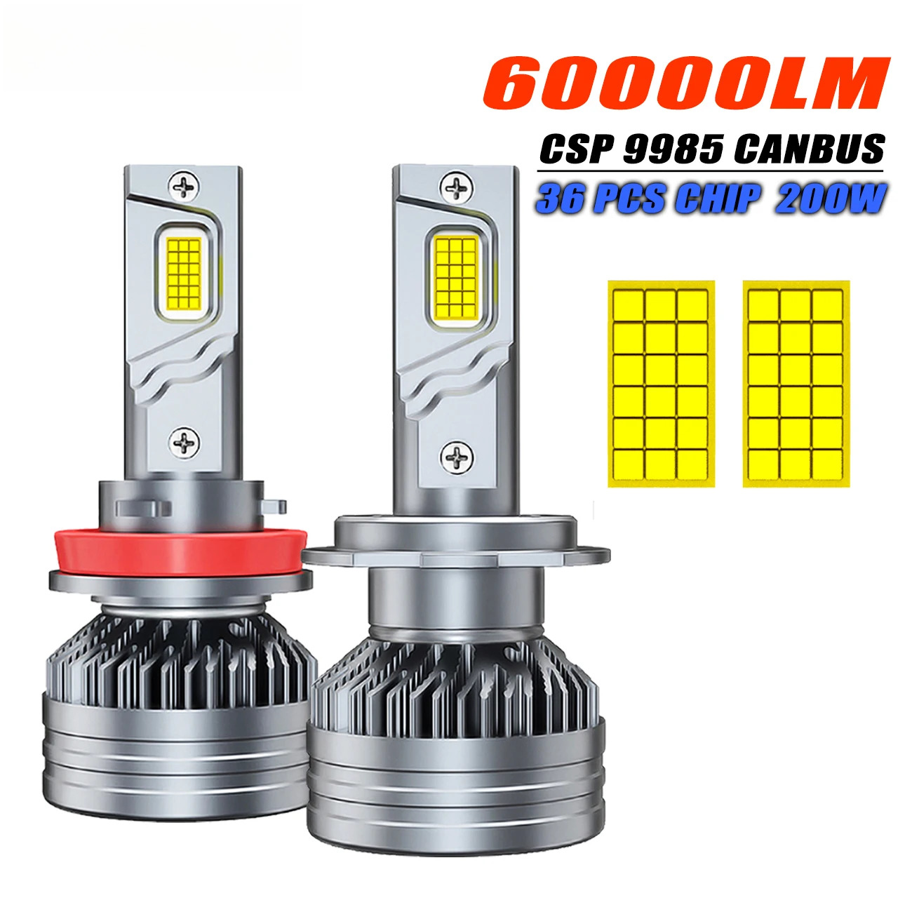 6000K HB3 9005 9006 Bulb Canbus 36 Cores Led Lamp CSP 9985 Power Car ...