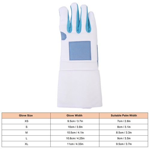 (S)Fencing Glove Right Hand Anti Slip Knitted Fabric Fit Fencing ...