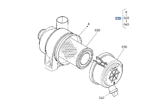Genuine OEM Kubota Air Cleaner Assembly 1G657-11012 | eBay