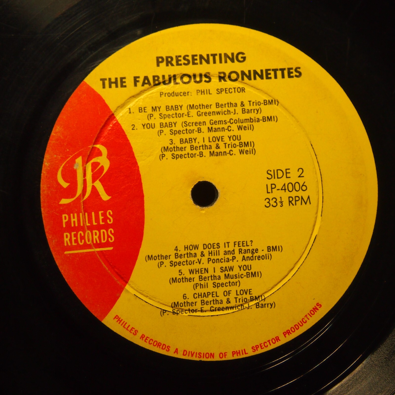 Ronettes - Presenting The Fabulous Ronettes RARE MISPRINT LABEL LP ...