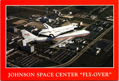 Postcard Houston Texas Orbiter Rides On A NASA 747 Johnson Space Center ...
