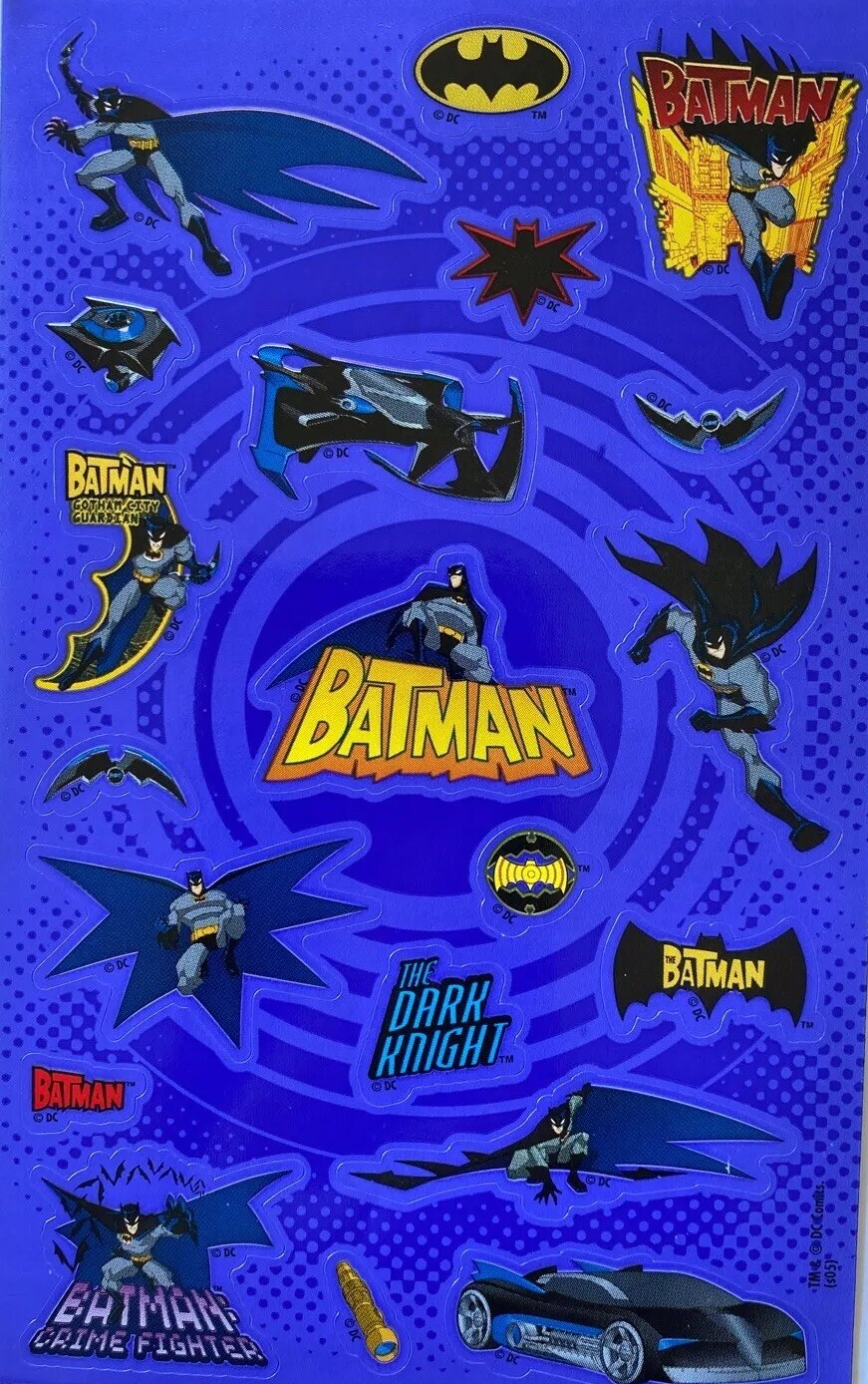 BATMAN Stickers(20pc)DC Comics•Superhero•Cartoon•Dark Knight•Signal ...