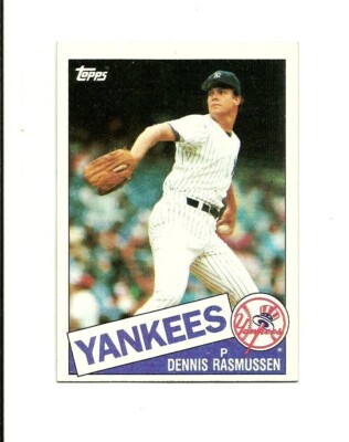 1985 TOPPS #691 Dennis Rasmussen: New York Yankees: Pitcher: Baseball ...