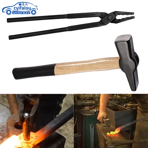 Blacksmith Forging Knife Making Tools Kit Blacksmithing Tongs 15 ...