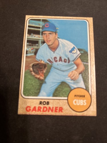 1968 Topps Baseball Card #219 Rob Gardner Chicago Cubs NmMt Free ...