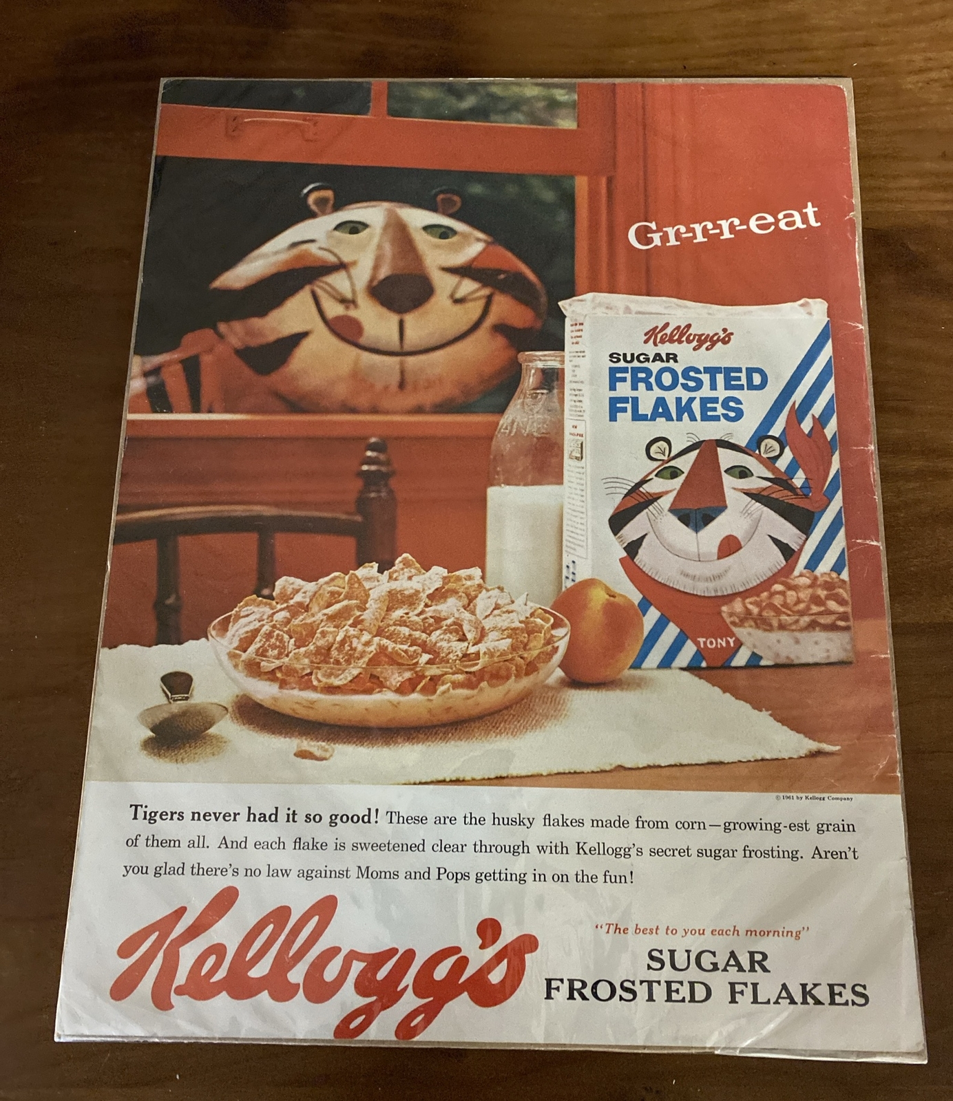 Vintage Kelloggs Frosted Flakes Advertising Poster | eBay