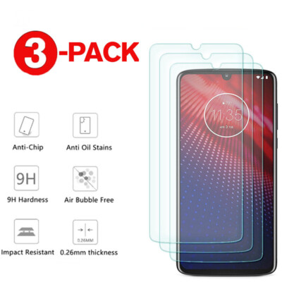 [3-Pack] Premium Real Tempered Glass Screen Protector for Motorola Moto ...