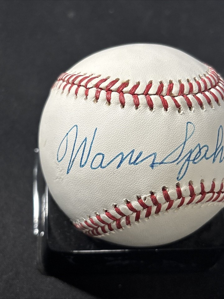 WARREN SPAHN - Autographed Rawlings Baseball - Milwaukee Braves - Auto ...