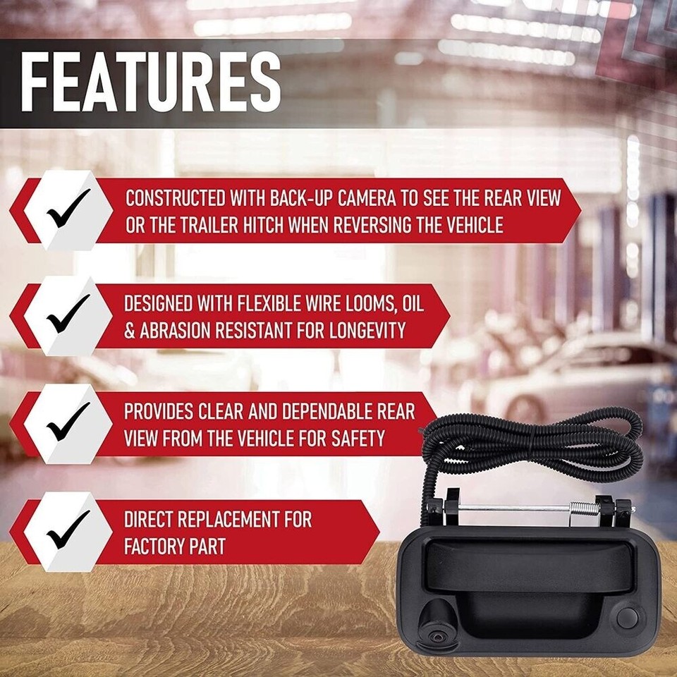 Tailgate Handle Rear View Backup Camera For 04-16 Ford F150 F250 F350 ...
