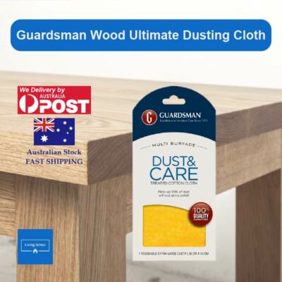 Guardsman Wood Ultimate Dusting Cloth Capture Dust Reduce Allergens Reuse Again | eBay