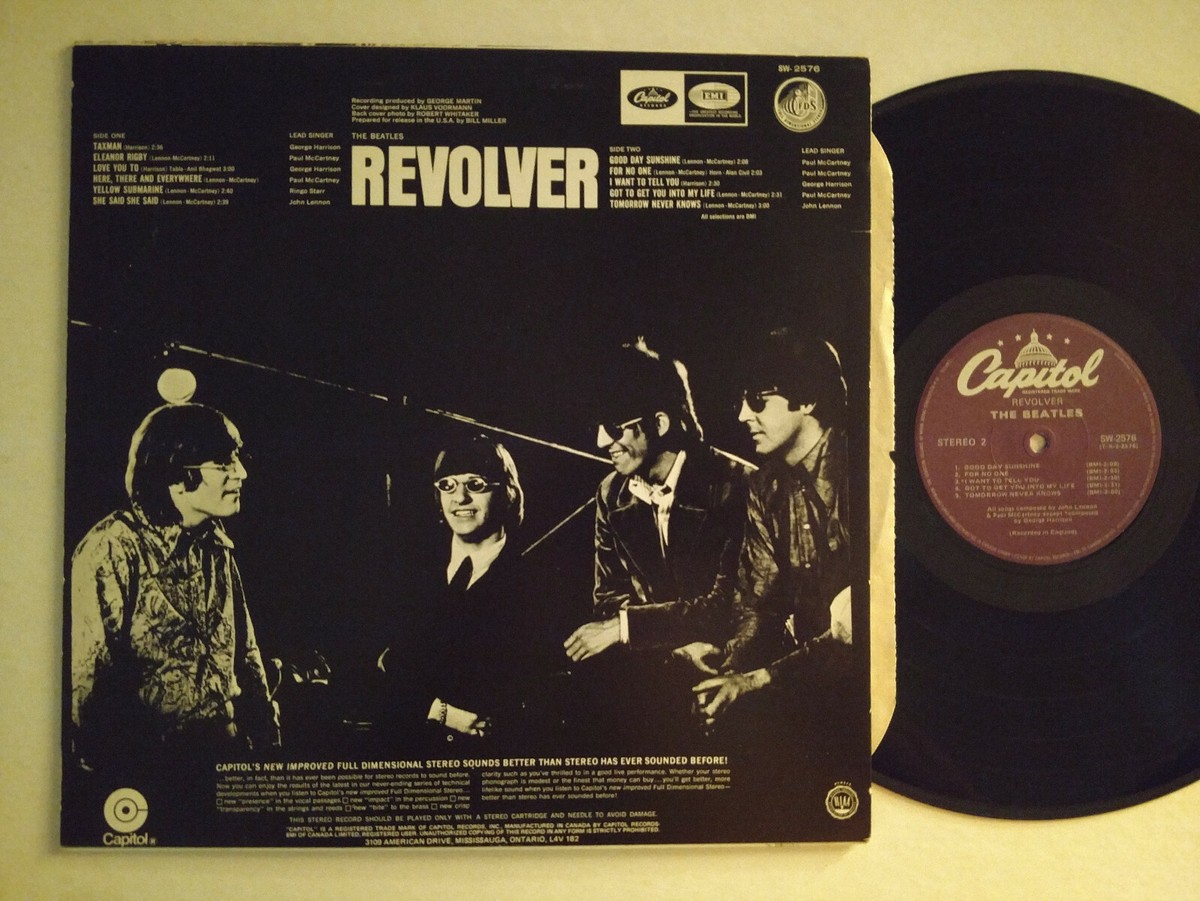 Revolver Beatles Back Cover