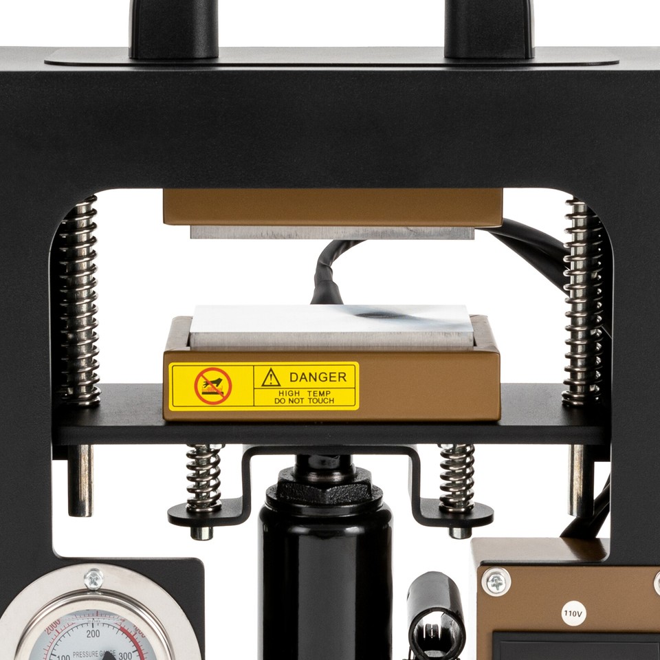 10 Ton Hydraulic Heat Press Machine with Dual 2.4"X4.7" Dab Heated ...