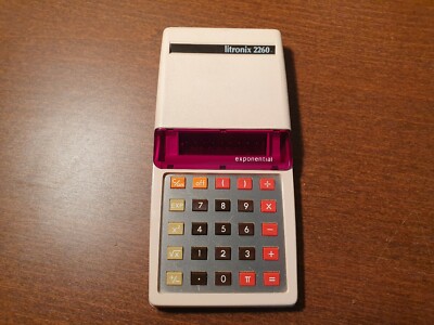Vintage Litronix 2260R Pocket Calculator Taschenrechner alt 70er 80er ...