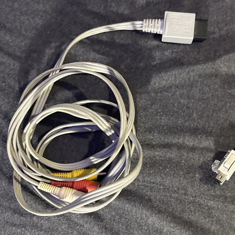 nintendo wii console. 1 Yoshi Controller. & Power Cords, Sensor Bar See ...