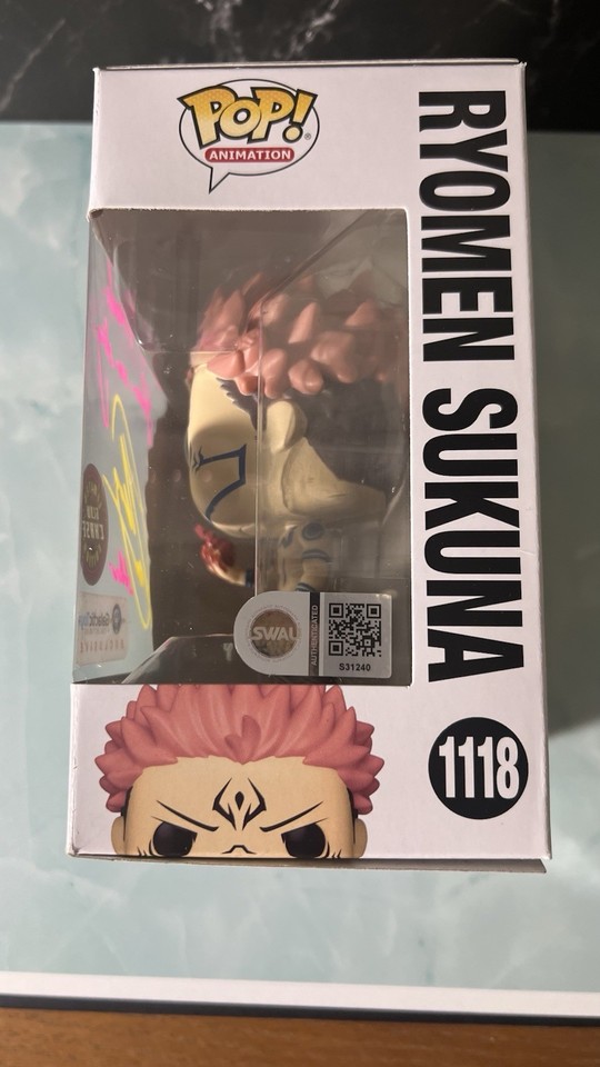 Funko Pop Ryomen Sukuna (GITD CHASE) - Galactic Toys - Signed by Ray ...
