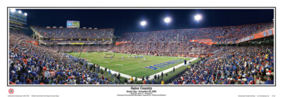 2009 Florida Gators The Swamp Gator Country Unframed Panoramic Poster ...