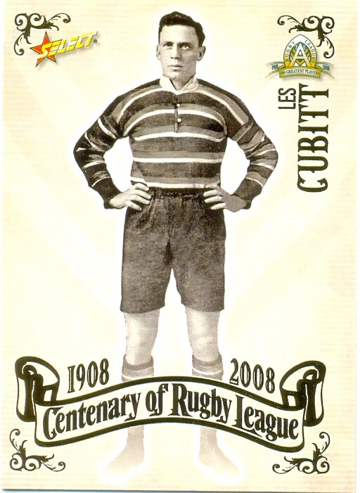 2008 Select NRL Centenary of Rugby League Card 15 Les Cubitt | eBay