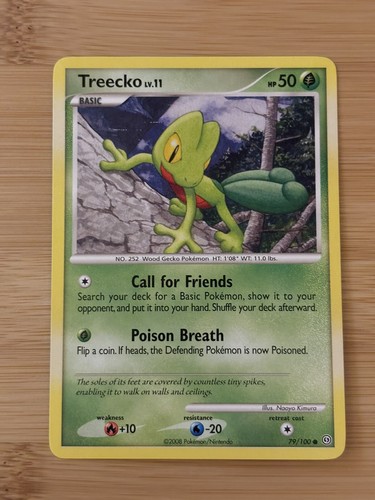 Treecko 79/100 D&P: Stormfront Regular Common Pokémon Card TCG | eBay