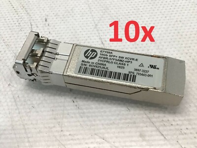 Lot 10 - HP E7Y09A 793443-001 16Gb SFP+ SW XCVR-E Transceiver AFBR ...