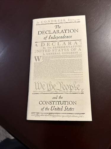 The Declaration Of Independence Constitution Of United States Book VA ...