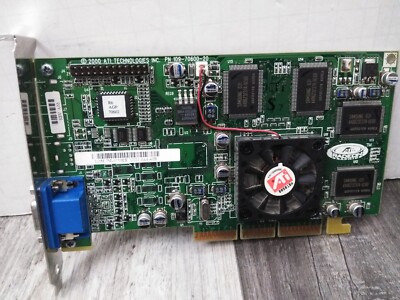 VTG. 2000- ATI RADEON 7200 AGP 4x GRAPHICS CARD R10032 MB 1027060421 ...