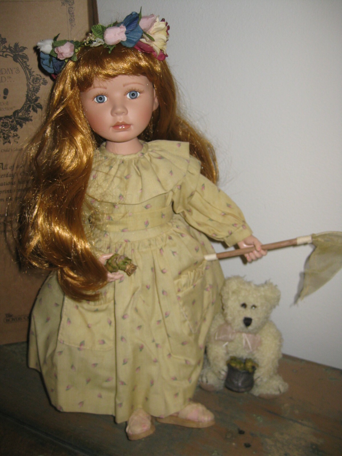 Boyds Doll "Ariel" #4941V w / Frog Prince,Net, Bear, Bucket of Frogs ...