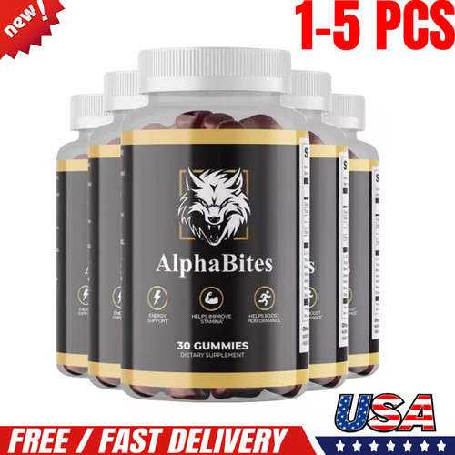 AlphaBites 7-in-1 Nitric Oxide Booster - Beet Root & L-Arginine Gummy ...