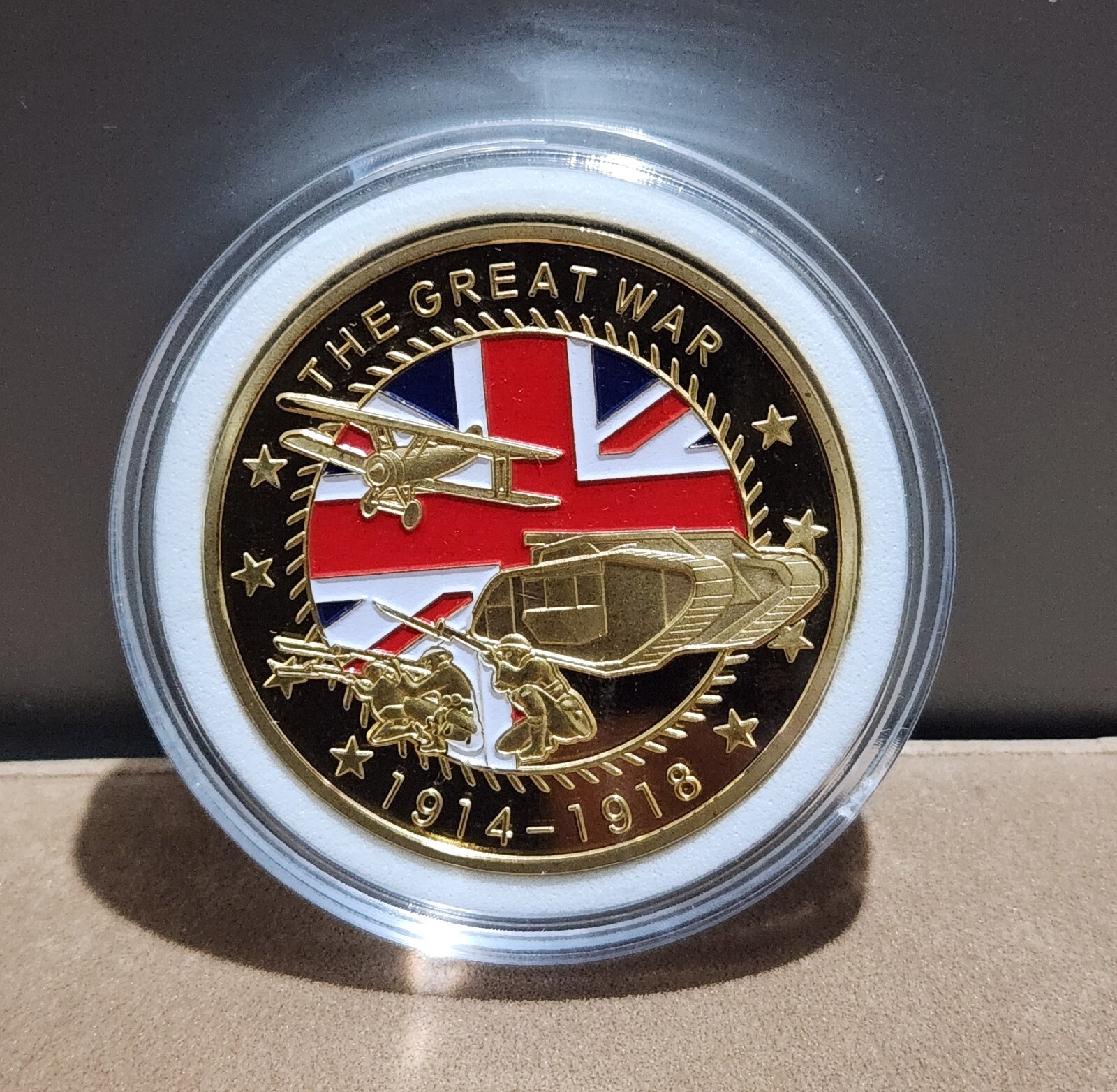 QUEAMBLER WW1 Coin World War 1 Commemorative Coin Token 1914-1918 Coin ...