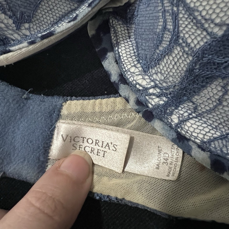 Vintage Victoria’s Secret Balconet 34D Leopard Pearl Multiway Strap Bra ...