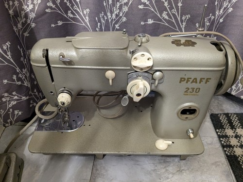 Vintage Pfaff 230 Sewing Machine With Foot Pedal Motor Works | eBay