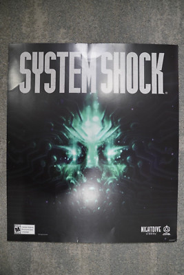System Shock GameStop Promotional Poster Rare Quality Fast Ship 24x24 ...