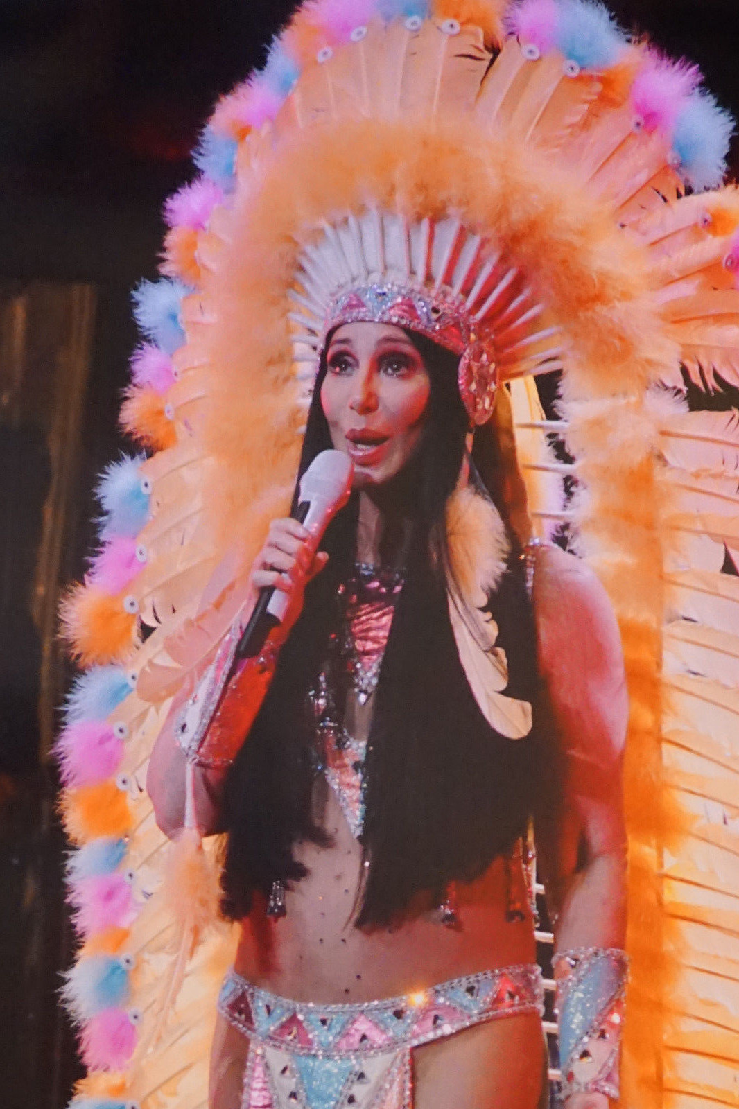 Cher Headdress Costume Classic Live Music Collectible Picture Poster ...