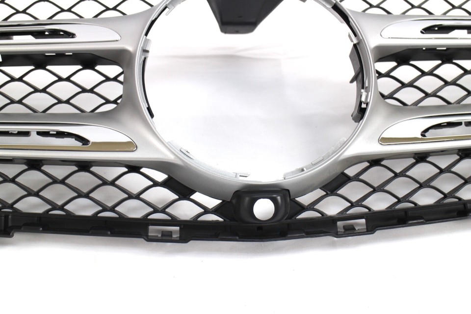 2016 - 2019 GLC 300 base front bumper cover upper main grille silver | eBay
