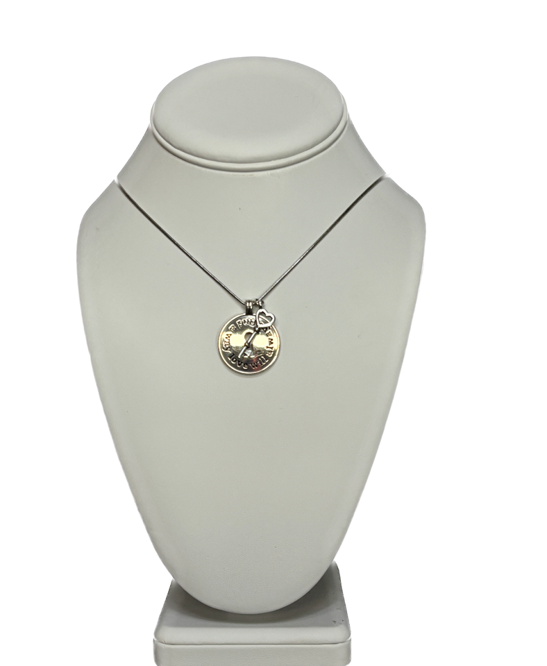 BRIGHTON Silver Plated THE KEY TO MY HEART Pendant Necklace NWT | eBay