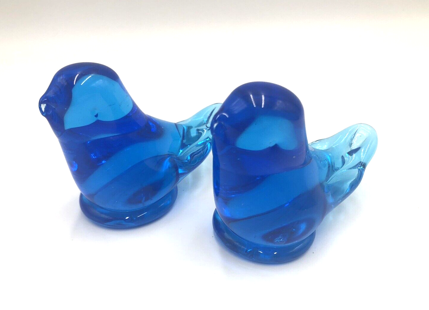 Vintage Colbalt Blue Glass Bluebirds, Set of 2 | eBay