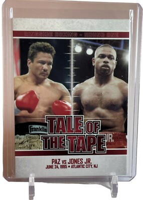 Roy Jones Jr. vs Vinny Paz 2010 Sports Kings Tale Of The Tape Boxing ...