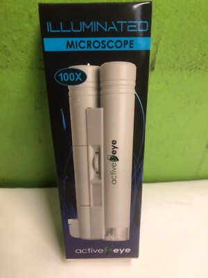 Active Eye MICROSCOPE 100X Bright Powerful Targeted Illuminated LED ...
