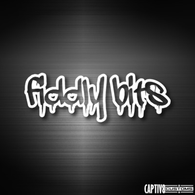 Fiddly Bits - 25cm White Spray Paint Vinyl Sticker | eBay Australia