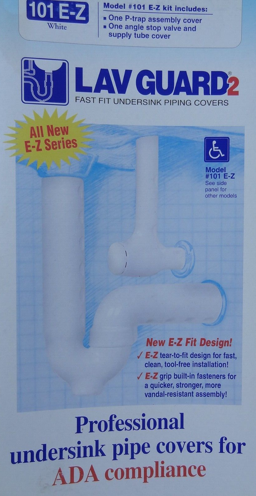 Truebro 101 E-Z Professional Undersink Pipe Covers Angle Stop Valve P ...