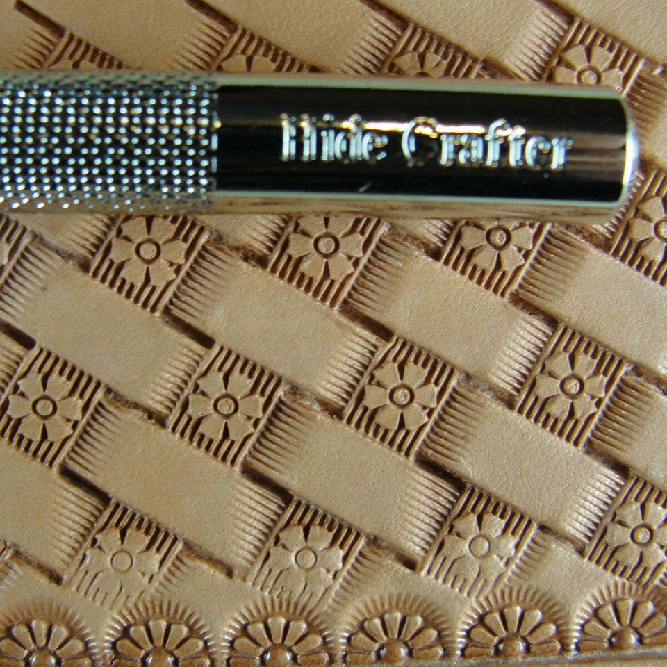Pro Crafters Series - Flower Center Basket Weave Stamp (Leather ...