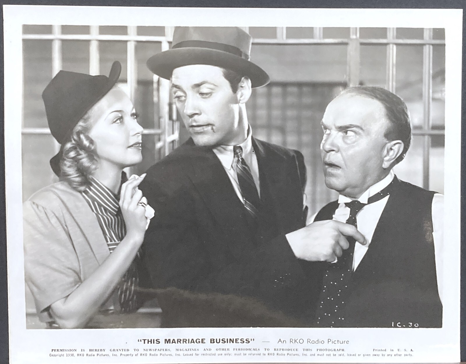 1938 "THIS MARRIAGE BUSINESS" #1 COMEDY MOVIE STILL PHOTO - VICKI ...