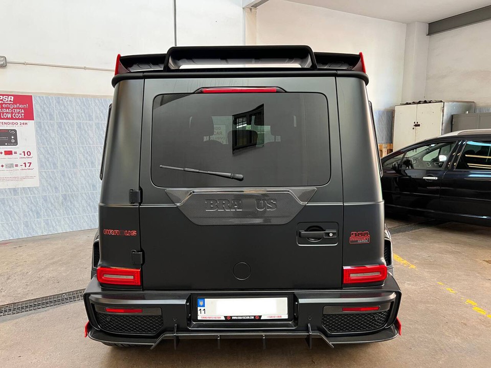 G Wagon Carbon BsStyle Rear Roof Spoiler Red made for Benz W464 | eBay